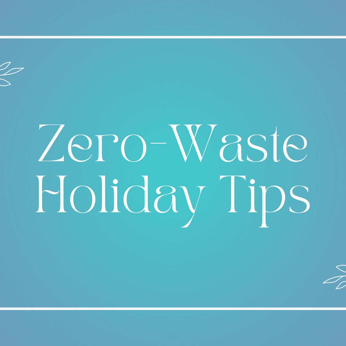 Zero-Waste Holiday Tips – Coast to Coast Sustainables